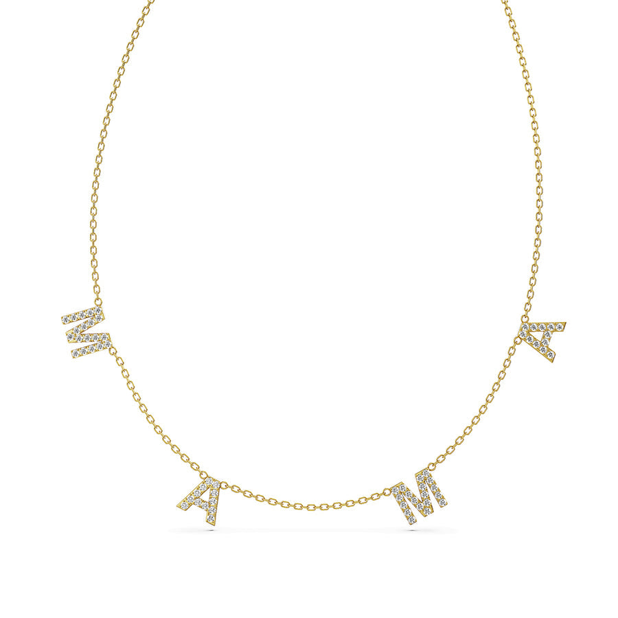 MAMA Diamond 14K Necklace – Bissuterie