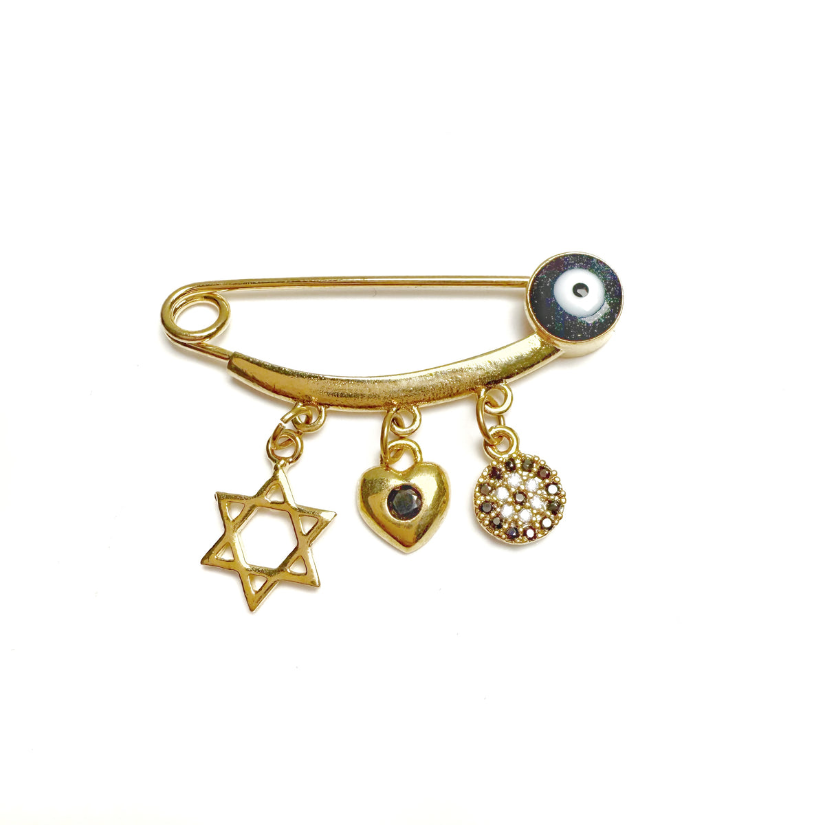 Baby Protection Safety Pin Star of David – Bissuterie